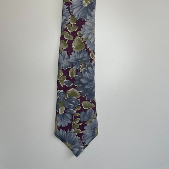 AHJ | Accessories | Vintage Ahj Floral Mens Neck Tie | Poshmark